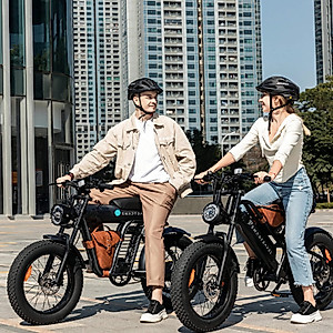 SMARTRAVEL Electric Bike 20" Fat Tire for Adults,1000W Peak Brushless Motor with 15Ah Battery,Shimano 7 Speed Gears,Up to 28MPH E Bike for Commute Mountain Beach Snow Riding,DK400