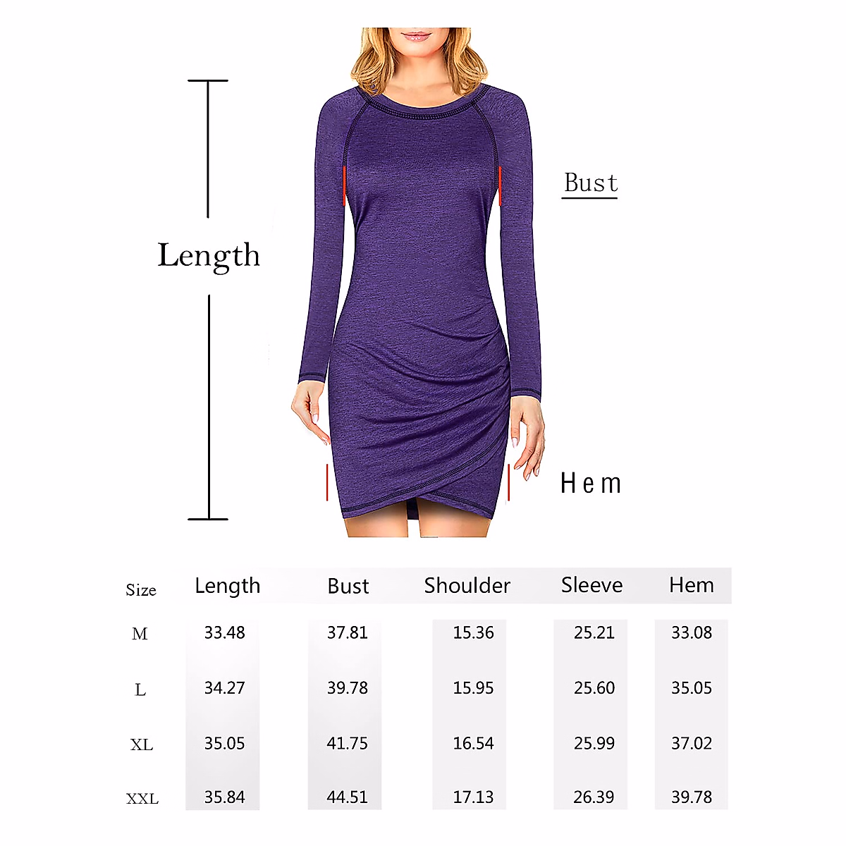 JCZHWQU Athletic Dress for Women 2021, Ladies Fall Casual Long Sleeve Round Neck Slim Fit Irregular Hem Yoga Tee Jersey Soft Breathable Fast Dry Knitted Lounging Running Golf Tennis Dress Blue M