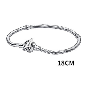 LIGHTDOG Charm Bracelet for Pandora Charms 925 Sterling Silver Snake Chain Bracelet Fit Any Charm Gift for Women