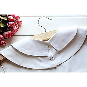 Magik Choker Necklace Unisex Women Peter Pan Detachable Lapel Shirt Fake False Collar (Peter Pan-White)