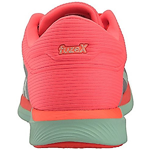 ASICS Women's Fuzex Rush Running Shoe, Mid Grey/Bay/Flash Coral, 6.5 M US