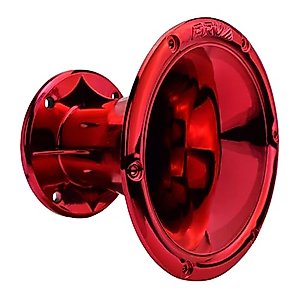 PRV AUDIO 2 Inch Exit Horn Waveguide WGP14-50 RED CR for Bolt On Compression Drivers - UV resistant Chrome Finish - Red Chrome Color (Single)