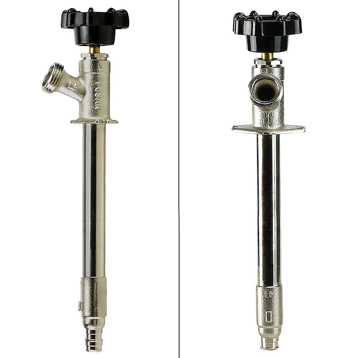 Midline Valve 6214G-OM Anti-Siphon Sillcock Frost Free Outdoor Faucet 1/2 in. PEX A x 3/4 in. Hose Bib, 14 in. Long, Chrome