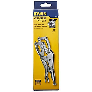 IRWIN VISE-GRIP Locking Pliers, Welding Clamp, 9-Inch (25ZR)