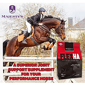 Majesty's Flex HA Wafers - Superior Performance Horse / Equine Joint Support Supplement - HA, Vitamin C, Yucca, Glucosamine - 30 Count (1 Month Supply)