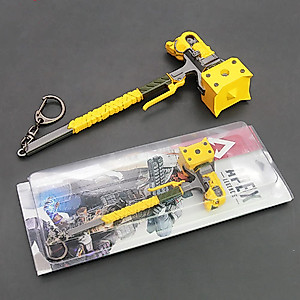 5.90" Games Caustic Heirloom Death Hammer Skeleton Metal Model Gift Desk Decoration