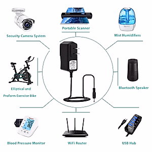 TTODDE AC/DC Adapter 6V 2A 1.5A 1A 0.5A Adapter Power Supply 6V Power Cord 12W 100-240V 50-60Hz with 3.5 x 1.35mm/5.5 x 2.5mm DC Plug Compatible 6 Volt 200ma 300ma 500ma 800ma and More DC 6V Devices