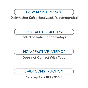 Viking Culinary Professional 5-Ply Stainless Steel Fry Pan, 8 Inch, Ergonomic Stay-Cool Handle, Dishwasher, Oven Safe, Works on All Cooktops including Induction