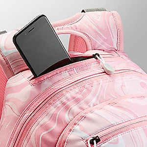 High Sierra Loop Backpack, Travel, or Work Bookbag with tablet sleeve, One Size, Pink Marble - Bubblegum Pink