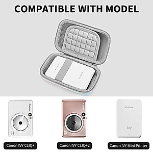 Yinke Case for Canon Ivy Mobile Mini Photo Printer/ Canon Ivy CLIQ 2/+2 Instant Camera Printer, Travel Hard Carry Case Protective Cover (Gradient)
