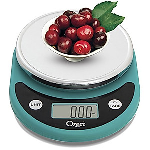 Ozeri Pronto Digital Multifunction Kitchen and Food Scale, Black on Teal