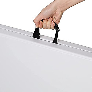 FORUP Folding Utility Table, 4ft Fold-in-Half Portable Plastic Picnic Party Dining Camp Table