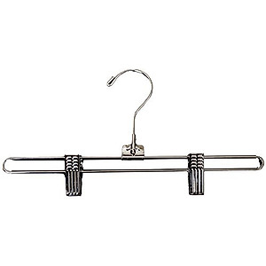 NAHANCO SKT12 12” Commercial Metal Skirt Pant Hanger, Chrome (Pack of 100)