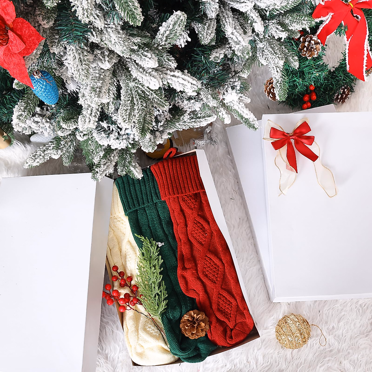 Moretoes 15 PCS X-Large White Gift Boxes with Lids, Shirt Boxes Robe Boxes for Holidays, Mother's Day, Father's Day, Birthdays, Valentine's Day（17 x 11x 2.4 Inches）