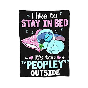 Shoutai Cartoon Blanket Ultra-Soft Throw Blankets Fleece Blanket Cozy Warm Flannel Blankets for Living Room Couch Bed All Season 60''x50''