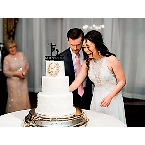Electrician Lineman Wedding Cake Topper,Electrician Builders Workers Cake Topper, Bride and Groom Wedding Cake Topper, Power Electrician Lineman Mr and Mrs Cake Topper