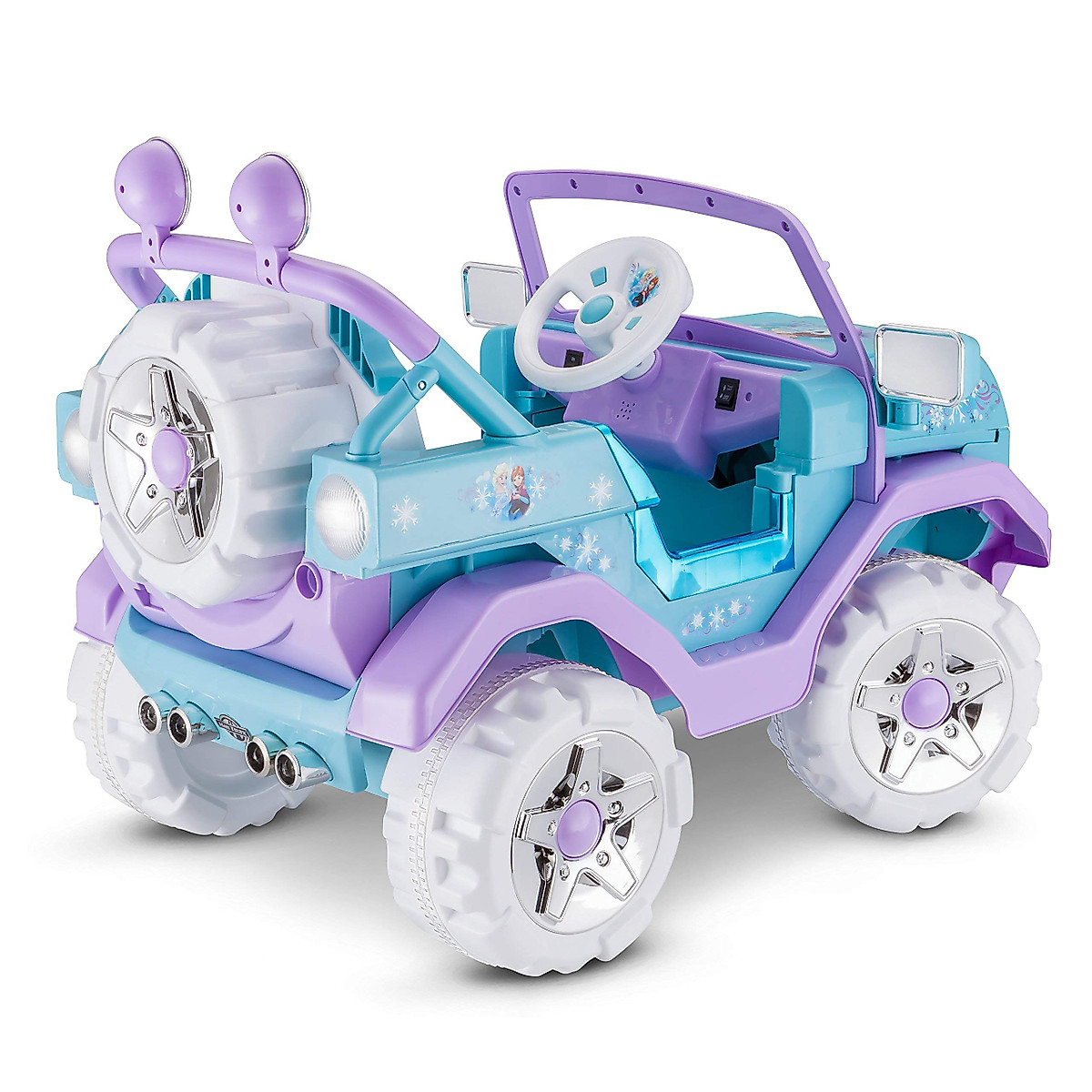 Kid Trax Disney Frozen Kids 4x4 Ride On Toy, 6 Volt, Kids 3-5 Years Old, Max Weight 55 lbs, Single Rider, Battery and Charger Included, Blue