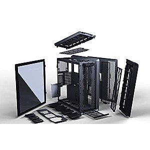 Phanteks Enthoo 719 (PH-ES719LTG_DAG01) High Performance Full Tower Case – Tempered Glass, Aluminum Panels, dual System/PSU Support, MASSIVE Storage, Fan Hub, Digital-RGB Lighting, Anthracite Grey