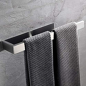 Lolypot Stainless Steel Towel Rail, Wall-Mounted Towel Rail