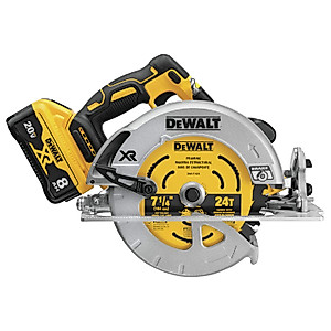 DEWALT 20V MAX* XR Circular Saw, 7-1/4-Inch, Brushless, Power Detect Tool Technology (DCS574W1)