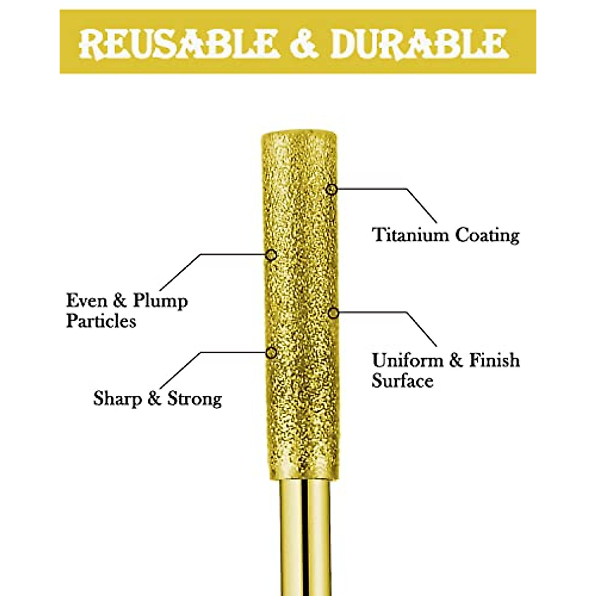 Shitime 45 Pcs Diamond Chainsaw Sharpener 1/8" Shank, High Hardness Burr Grinding Stone Chainsaw Sharpening Kit for Chain Saw Stone Jewelry Wood (5/32'', 3/16'', 7/32'')