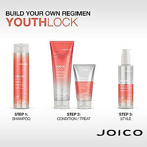 YouthLock Conditioner Formulated With Collagen | Youthful Body & Bounce | Reduce Breakage & Frizz | Soften & Detangle Hair | Boost Shine | Sulfate Free | With Arginine | 8.5 Fl Oz