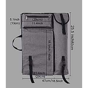Art Portfolio Case Art Portfolio Backpack Art Supplies Storage Tote Bag Art Carrying Bag A2 4K Drawing Board Carrier Bag Art Craft Tool Organizer Bag for Art Student Sketchbook Paint Folding Easel