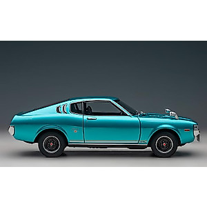 1973 Celica Liftback 2000GT (RA25) RHD (Right Hand Drive) Turquoise Blue Metallic 1/18 Model Car by Autoart 78767