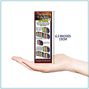 Books of The Bible Bookmarks - Devotional Companion, Church and Discipleship Teaching Aid, Gifts for Children, Seekers and Christians, Pack of 25, 2.75" x 8.25", by eThought (BB-A007-25-2.75x8.25)