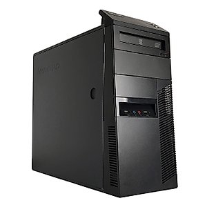 Lenovo ThinkCentre M81 Tower Desktop PC, Intel Quad Core i5 2400 up to 3.4GHz, 16G DDR3, 120G SSD + 1T HDD, WiFi, BT 4.0, DVD, Windows 10 64-Multi-Language Support English/Spanish/French(Renewed)