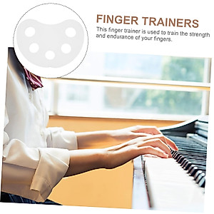 Milisten 2pcs Piano Finger Anti-folding Finger Practice Device Piano Training Tool Training Tools Hand Trainers Finger Training Device Home Finger Exercisers Orthotics Manual White Tpe