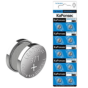 KaPonsec 10PCS 1.5V SR920SW 371 370 LR921 AG6 Silver Oxide Watch Battery