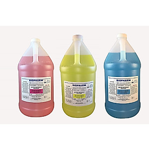 pH Buffer Calibration Solution 3-Pack — 1 Gallon Each: pH 4.00, pH 7.00 and pH 10.00 — NIST Traceable Reference Standards for All pH Meters