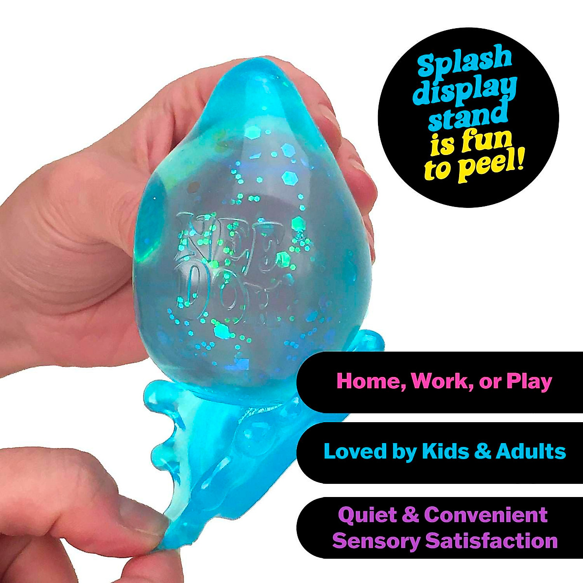 Schylling NeeDoh Dream Drop - Sensory Squeeze Toy with Dreamy Smooth Squeeze - 3" Tall - Color May Vary (Pack of 1)