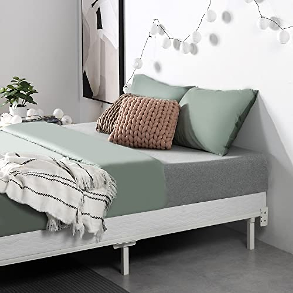 ZINUS 5 Inch Metal Smart Box Spring with Quick Assembly / Mattress Foundation / Strong Metal Frame / Easy Assembly, California King