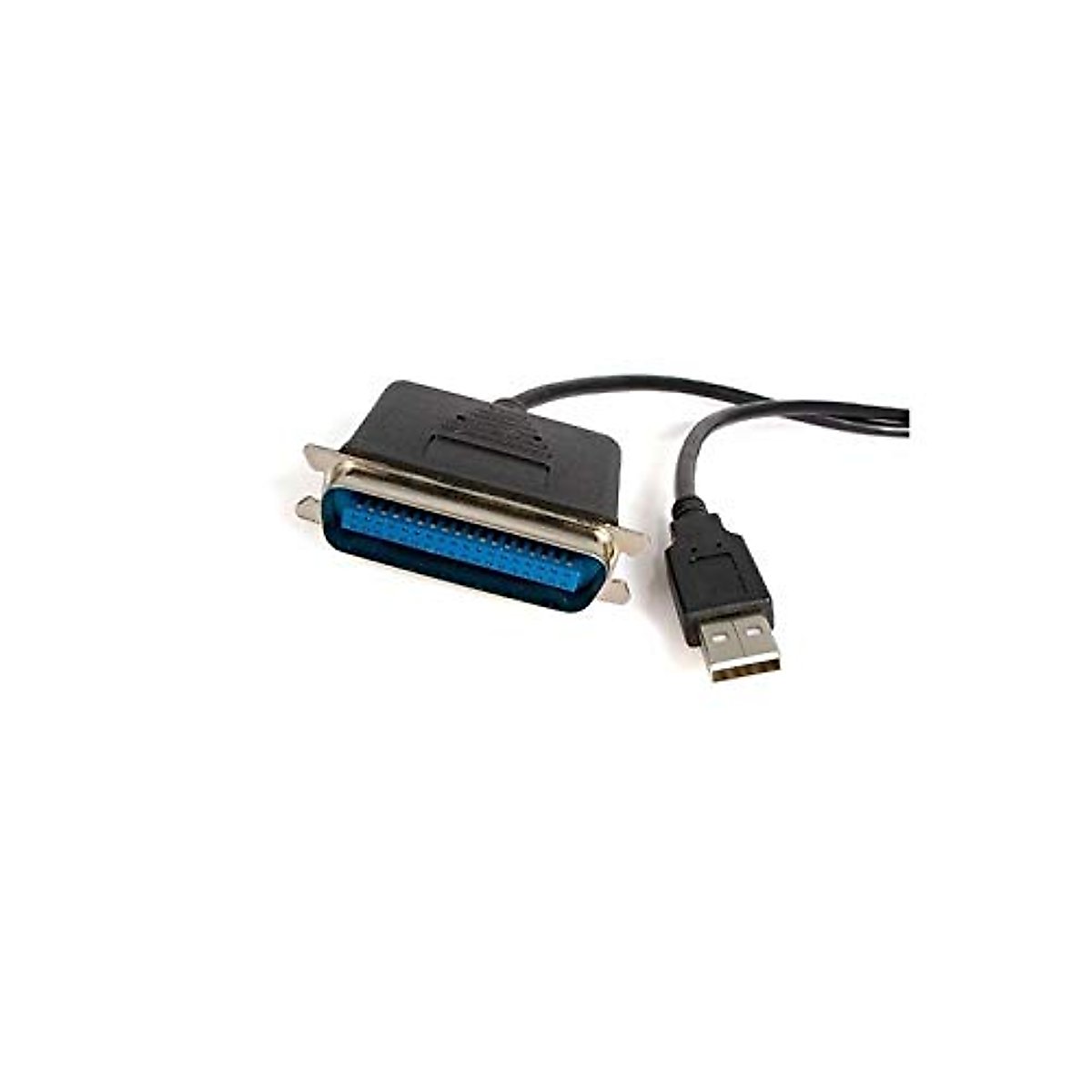 StarTech.com 10 ft USB to Parallel Printer Adapter - M/M - USB to ieee 1284 - USB to centronics - USB to Parallel Cable (ICUSB128410), Black