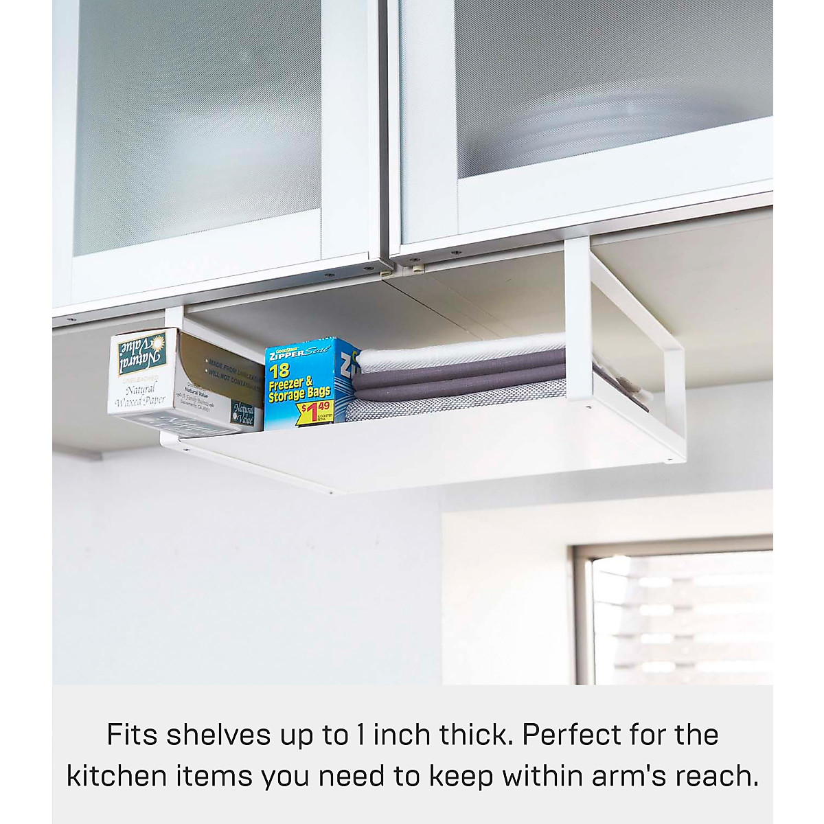 YAMAZAKI home 2443 Shelf Storage Rack-Cabinet Organizer, One Size, White