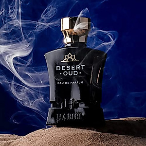 H HABIBI Desert Oud Arabian Fragrance for Men - Floral, Woody, Patchouli Cologne for Men - Warm, Sweet & Spicy Niche Eau de Parfum Men - Blended with Rare Exotic Notes Made In USA