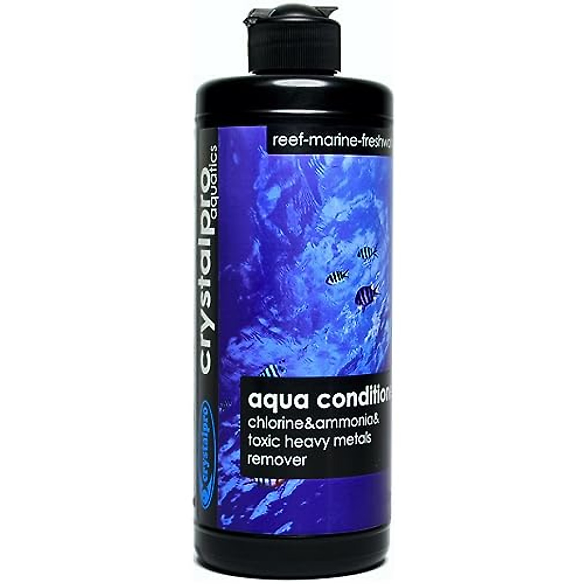 Crystalpro Aqua Conditioner 16.9 Oz - Treats 2650 Gallons Neutralizes Chlorine Ammonia In Tap Water - Additional Minerals To Reduce Stress - For All Aquariums Water Conditioner for Freshwater Aquarium