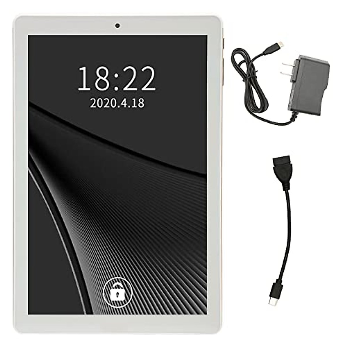 Tablet Processor 8 Cores 10 Inch Tablet with 3 Slots Dual SIM Dual Standby with WiFi 3G 5G Network for Students to Work (US Plug)