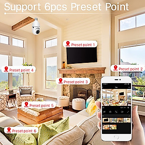 EVERSECU 1080P 2.0MP Wireless Light Bulb PTZ Security Camera with E27 Connector, Motion Auto Tracking, Two Way Audio, Night Vision, Tuya Smart Life App WiFi IP PTZ CCTV Camera (4 Pack)