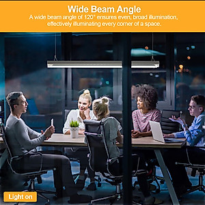 T8 LED Tube Light Bulbs 4 Foot, 5 Power(10W-24W)& 6CCT(3000K-6500K) All in 1,Plug & Play or Ballast Bypass,T8 T12 4ft Fluorescent Tube Light Bulbs Replacement, Type A+B Tube, ETL DLC(Clear-6Pack)