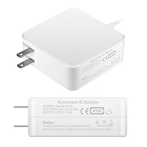 Mac Book Air Charger, AC 45W Magnetic T-Tip Power Adapter Charger Compatible with MacBook Air 11-inch/13-inch (2012-2017)