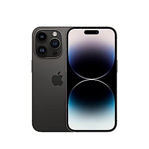 Apple iPhone 14 Pro, 128GB, Space Black - Unlocked (Renewed)