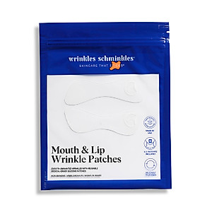 Wrinkles Schminkles Mouth & Lip Wrinkle Patch - Reusable Silicone Smoothing Pads for Noticeable Wrinkle Reduction - Lip Wrinkle Prevention for Youthful, Smooth Skin (2 Pack)