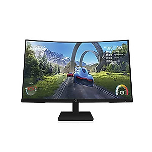 HP 32-inch Curved Gaming Monitor VA HA FHD 1ms 165hz Display, EyeSafe, TÜV certified (X32c, Black)