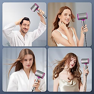 Tailulu Professional 1875W High-Speed Low Noise Ionic Hair Dryer with Diffuser for Home and Travel - 110,000 RPM, Suitable for Women and Men