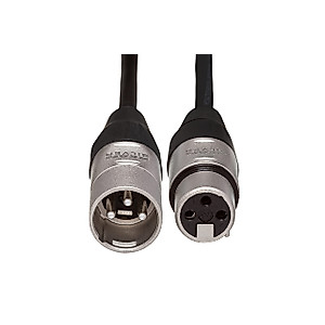 Hosa HXX-001.5 REAN XLR3F to XLR3M Pro Balanced Interconnect Cable, 1.5 feet