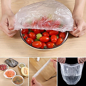 Plastic Wrap Storage Box,Cling Film Sleeve Storage Box,Fresh Keeping Bag Storage Box with 100 Pcs Cling Films, Multi-functional Preservation Box Punch-Free Wall-Mounted Kitchen Organizer (2pcs-B)