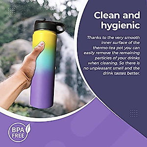 ILSM Hydro Double Wall Vacuum Flask Stainless Steel Insulated Water Bottle (18, multicolored) Multicolor